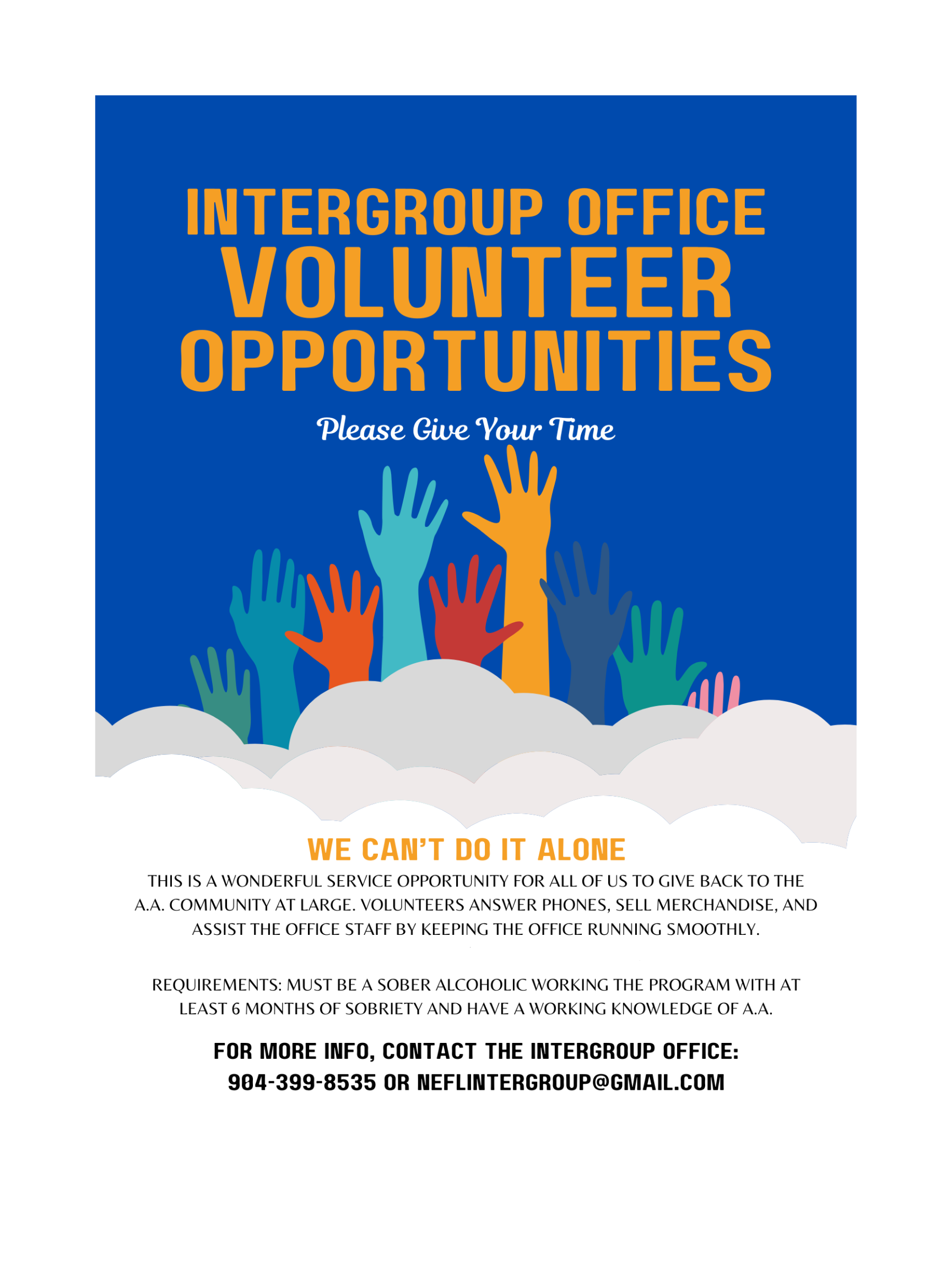 Service Opportunities: volunteering
